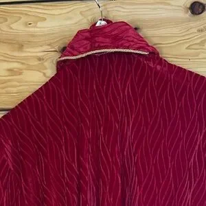 Vintage | Bath | Vintage Red Velvet Robe Gold Rope Coastal Regal Royal ...